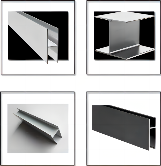 EN 755-9 6060 Mill Finish Aluminium H Beam 2mm Thick H Section ...