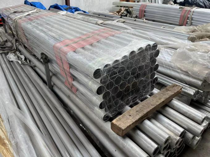 Hollow Section Aluminium Pipe Al Profile 6063 T4 4mm 6mm Thickness ISO ...