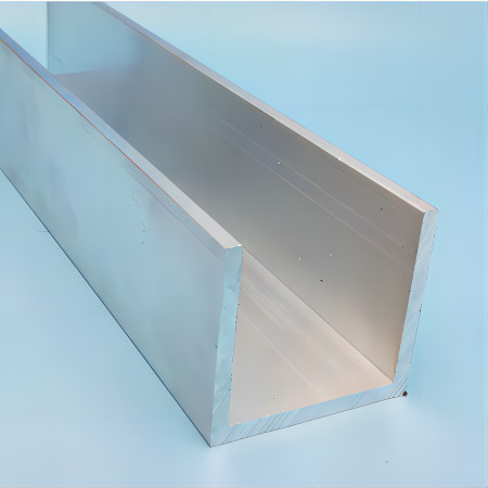 Silver Anodized Aluminum U Channel Channels 6063 6.1m Custom